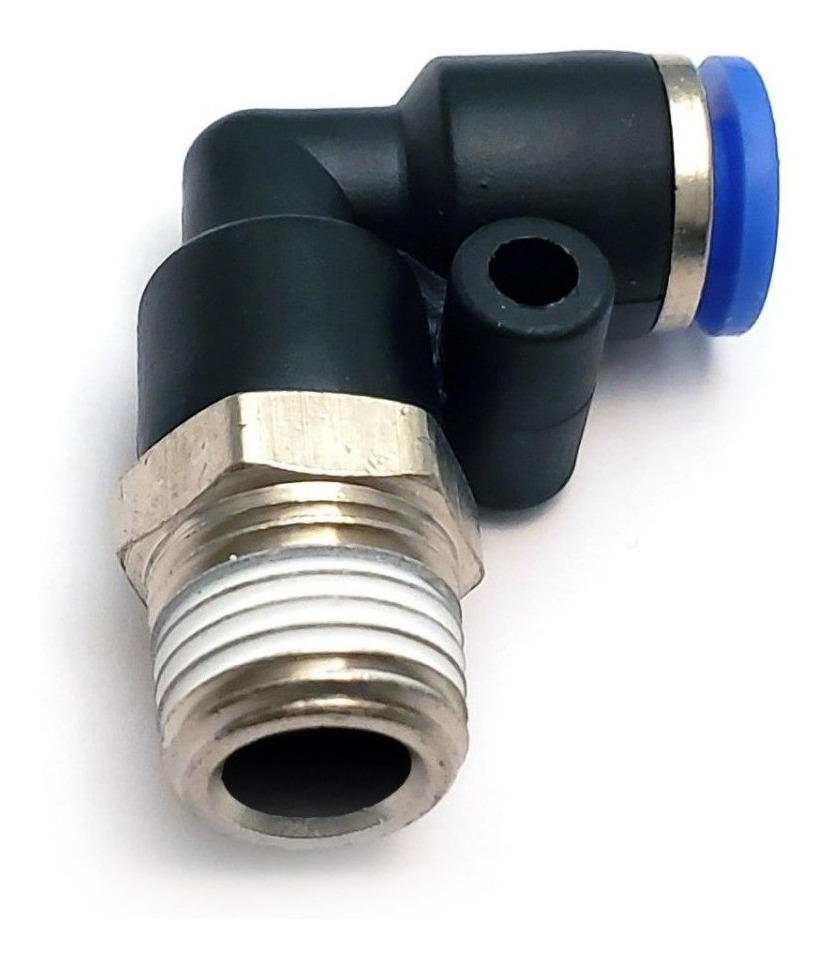 10 Pz De Conector/racor Rápido Neumático Codo 1/8 Npt X 1/8 | Instrutek